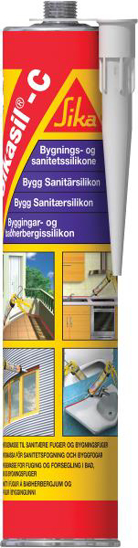 SILIKON SIKASIL C HVIT PATRON | E. Lund Maskin AS